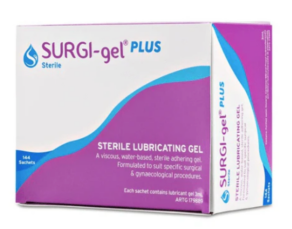 SURGI-gel Steril L-Gel (144 sachets) - box – ACE MEDICAL SUPPLIES