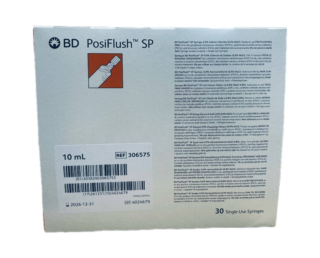 Posiflush Sodium Chloride Syringe 10ml - 30 Pack – ACE MEDICAL SUPPLIES