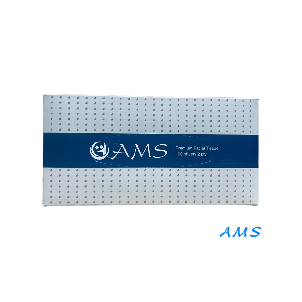 AMS Commercial Box Facial Tissue Ctn (48 Boxes) – ACE MEDICAL SUPPLIES