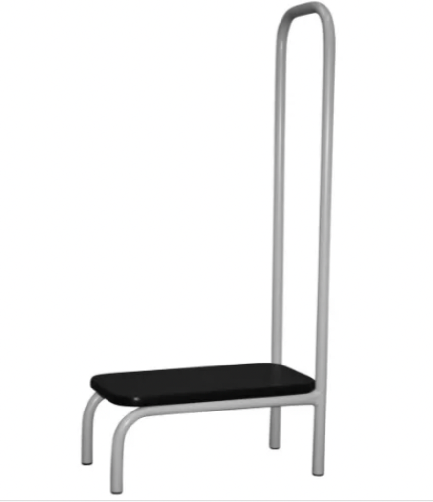 Single Step-Up Stool – With Hand Rail – ACE MEDICAL SUPPLIES